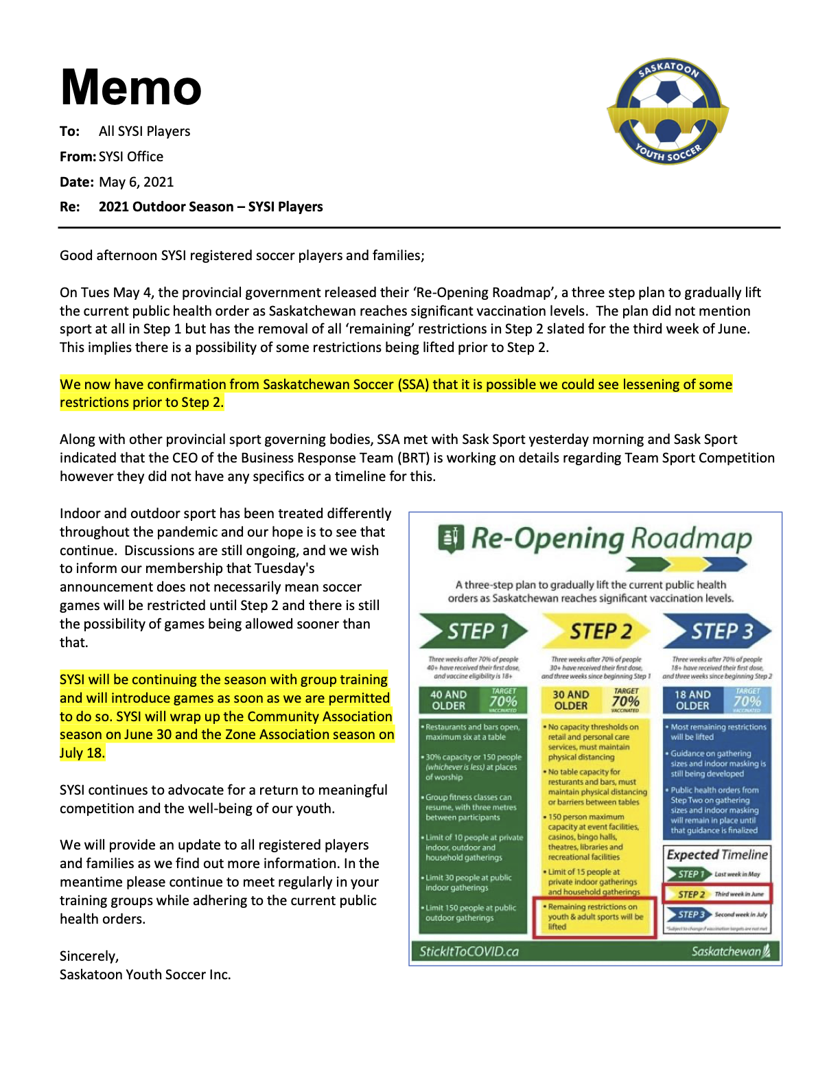 Saskatoon Youth Soccer : Website by RAMP InterActive